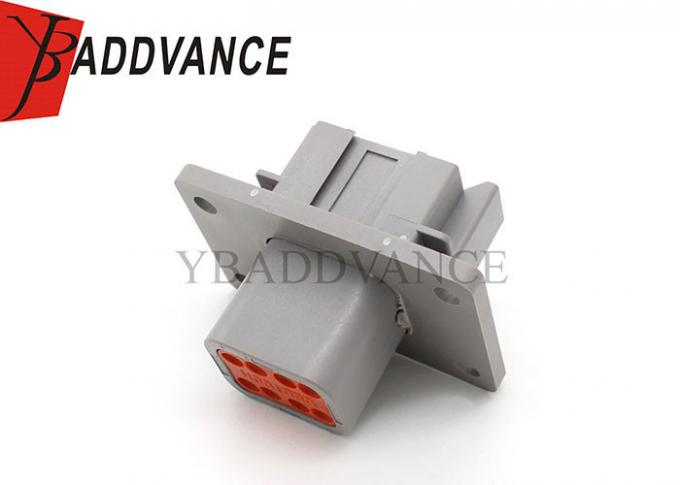 DT04-8P-L012 8 Pin Male Receptacle Plug Connector com flange